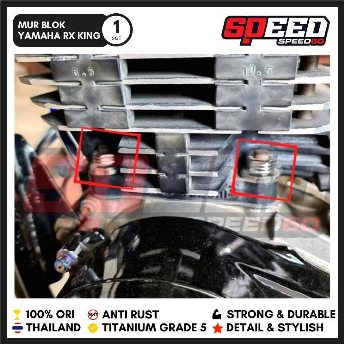 Jual Mur Blok Head RX King Mur Titanium Grade 5 Probolt Thailand King ...