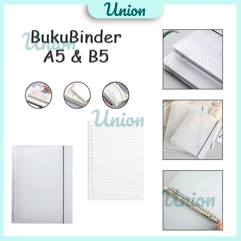 Jual Binder Note Buku Binder Mika Transparant A5 B5 Line Grid Dotted ...