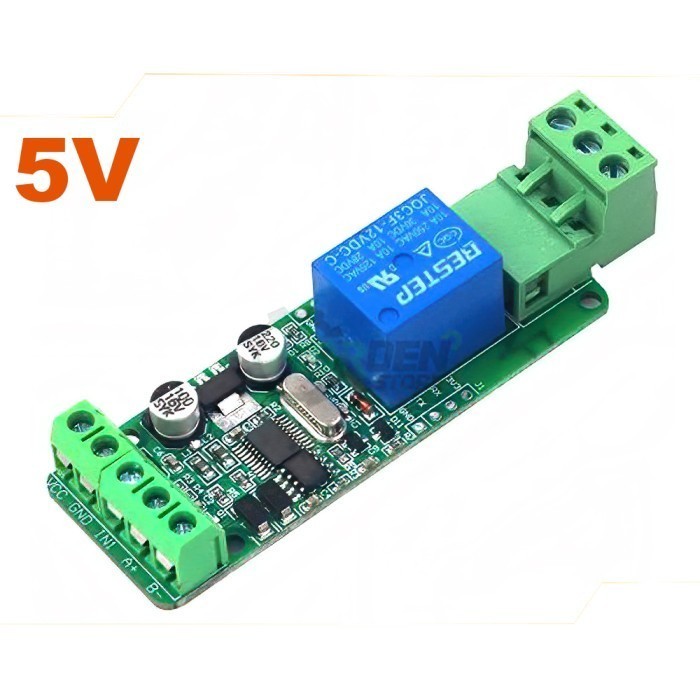 Jual RONIX Modbus RTU RS485 Relay Module 5V 12V 1 2 4 8 Channel TTL ...