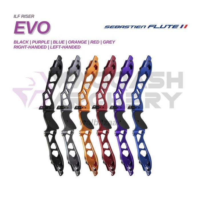 Jual SEBASTIEN FLUTE EVO 25" ILF RISER Recurve Bow Original | Shopee ...