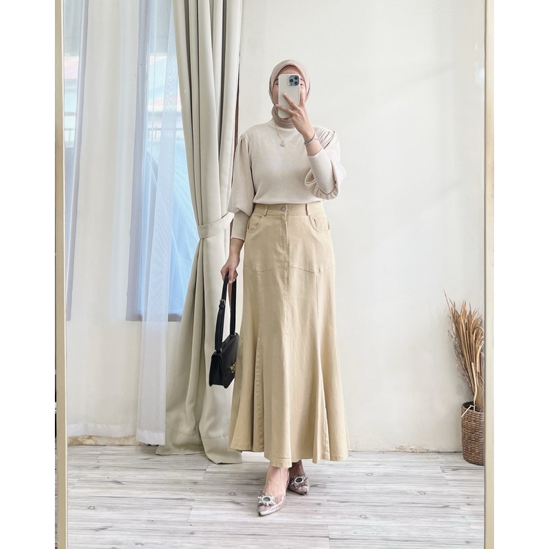 Jual Rok Duyung Fishtail Mermaid Softjeans - Yura Skirt - Rok Duyung ...