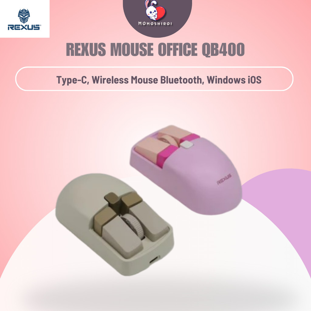 Jual Rexus QB400 / QB-400 Mouse Office Wireless Bluetooth | Shopee ...