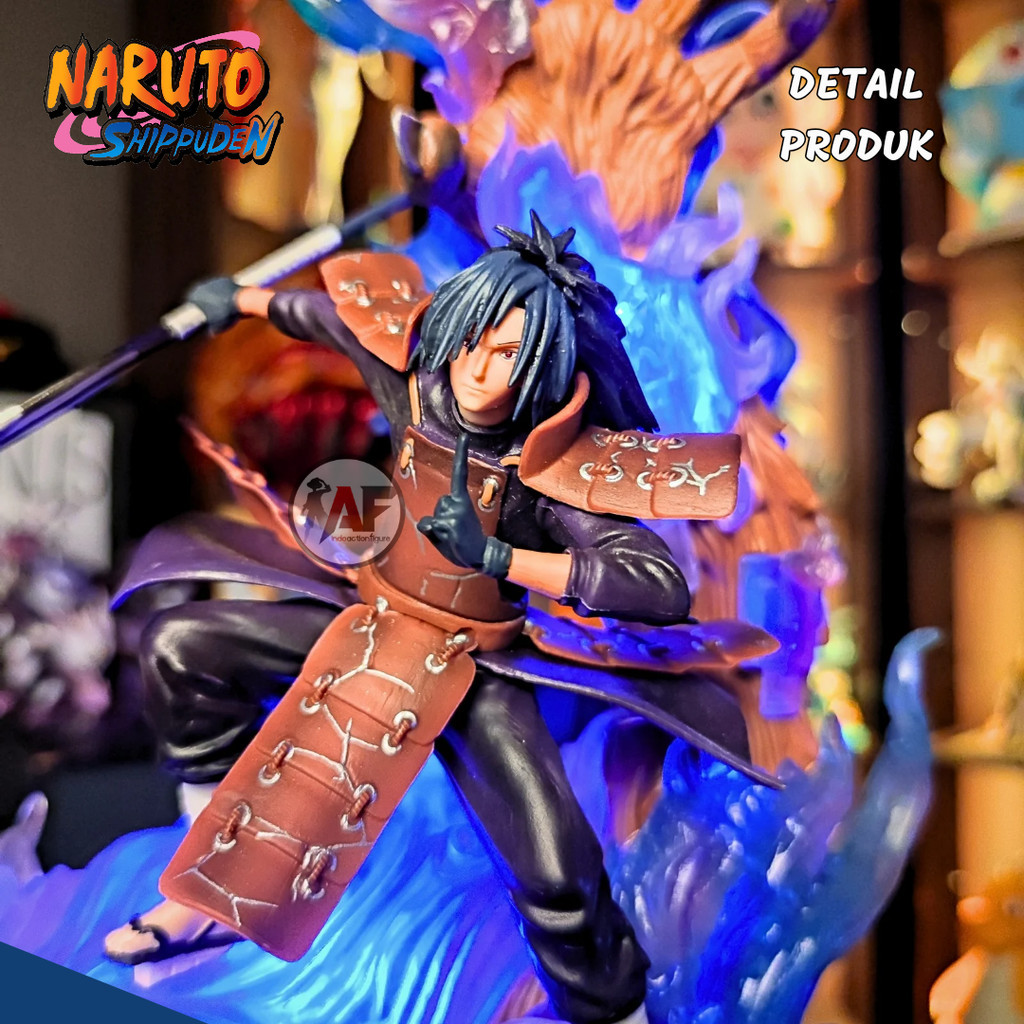 Jual Statue Naruto Uchiha Madara x Kurama Kyuubi Susanoo LED | Shopee ...