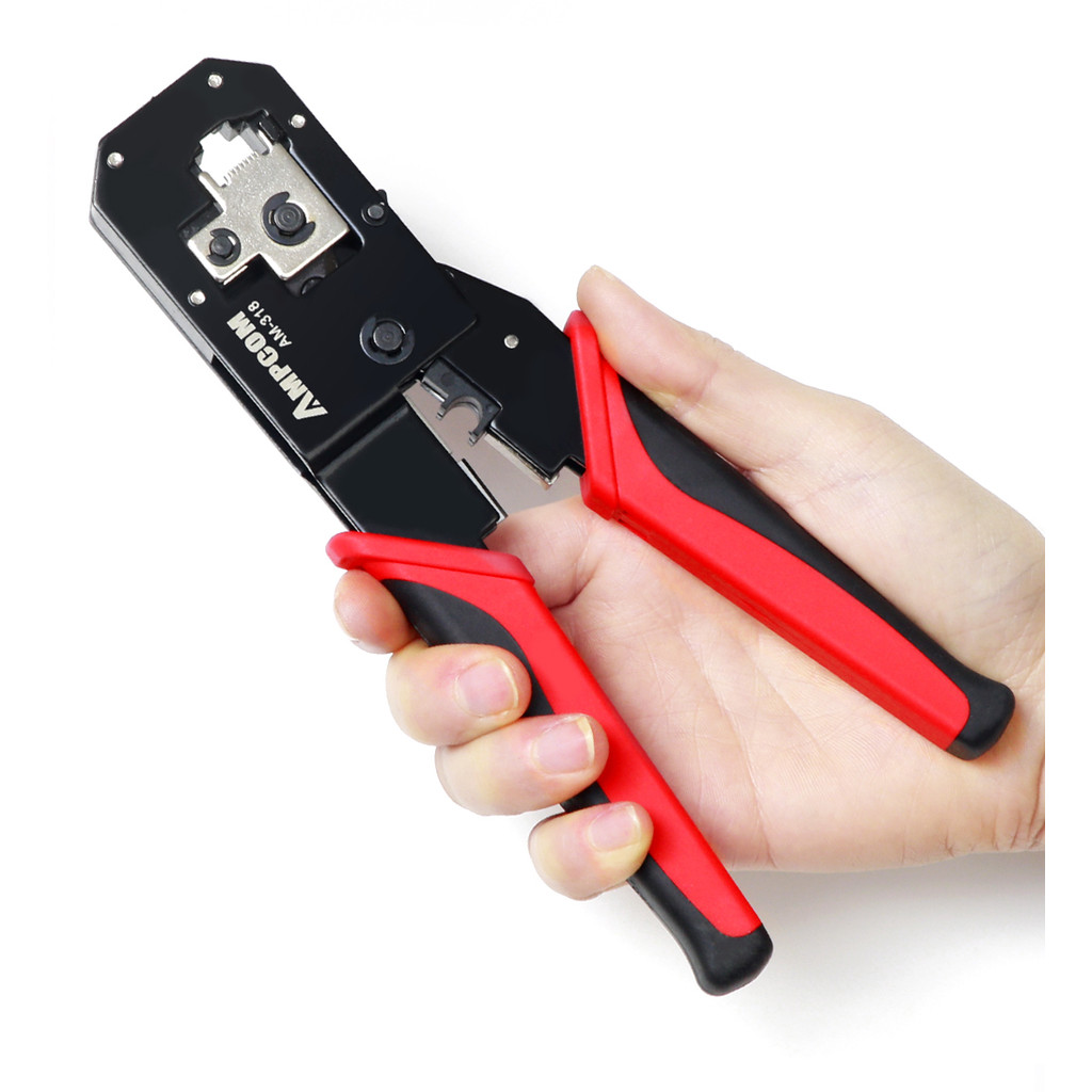 Jual RJ45 Crimper Lan Tester Tool Set Ethernet Cable Stripper Punch ...