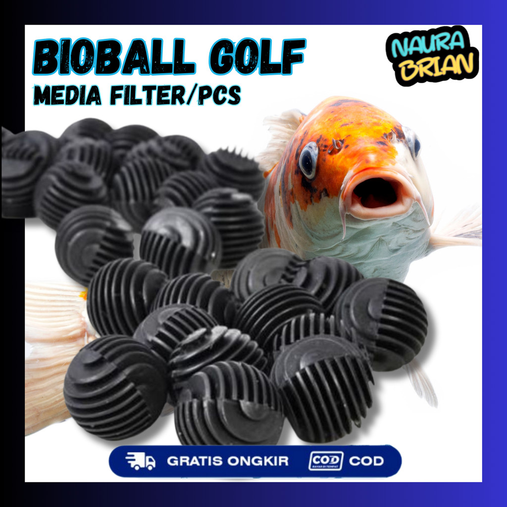 Jual Bio Ball bioball Golf Media Filter Aquarium Aquascape Canister DIY ...