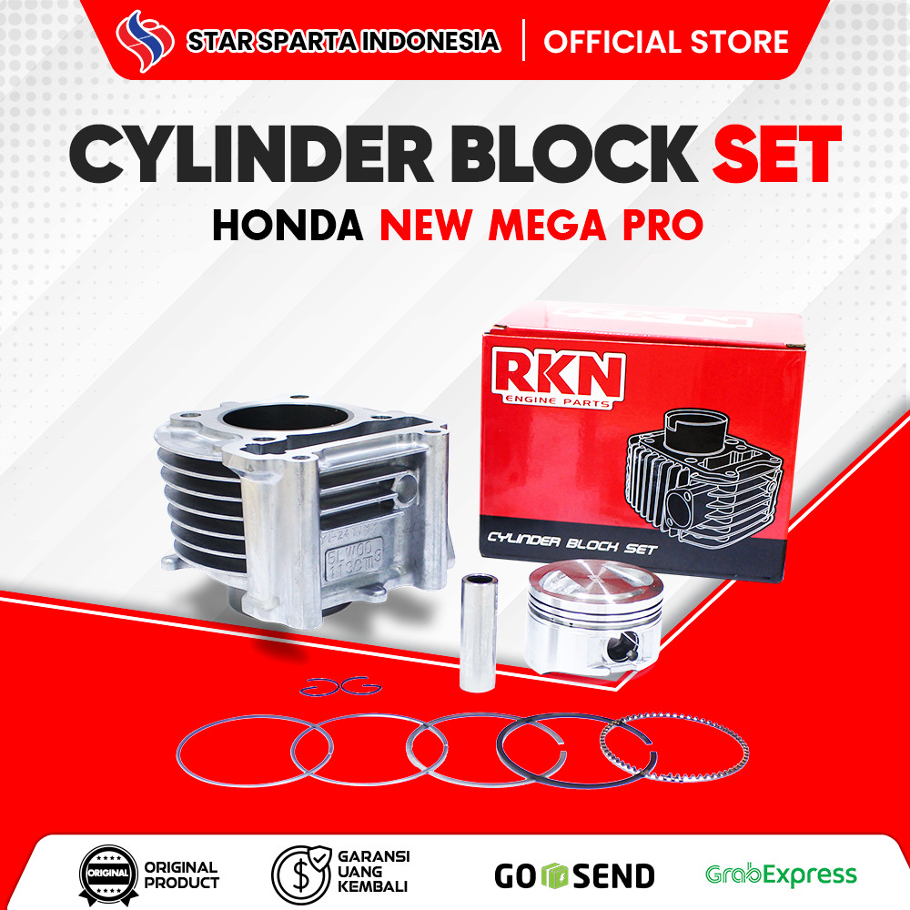Jual RKN - CYLINDER ASSY / BLOK SEHER New Mega Pro | Shopee Indonesia