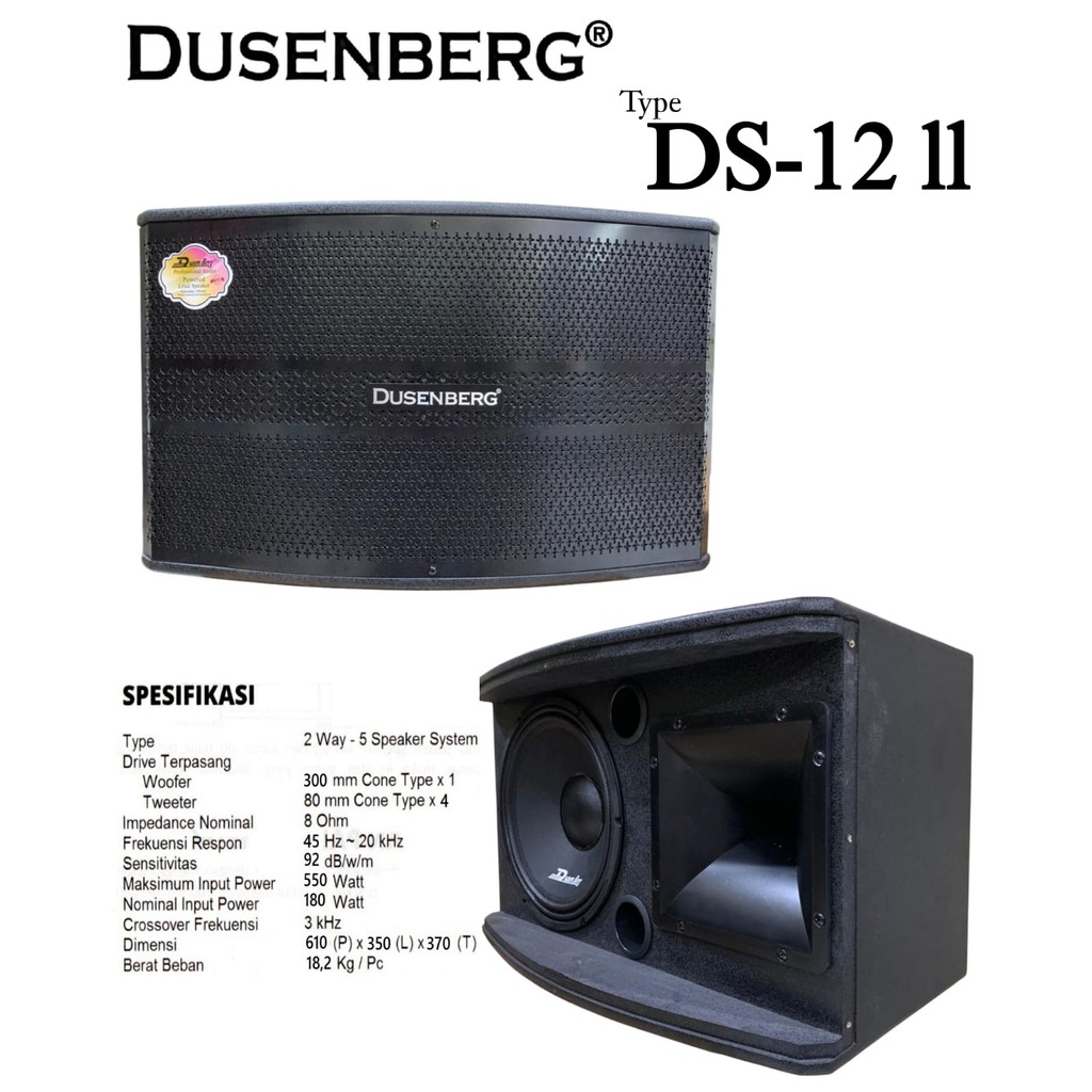 Jual Speaker Pasif Dusenberg DS 12 II / DS12ll Professional Original ...