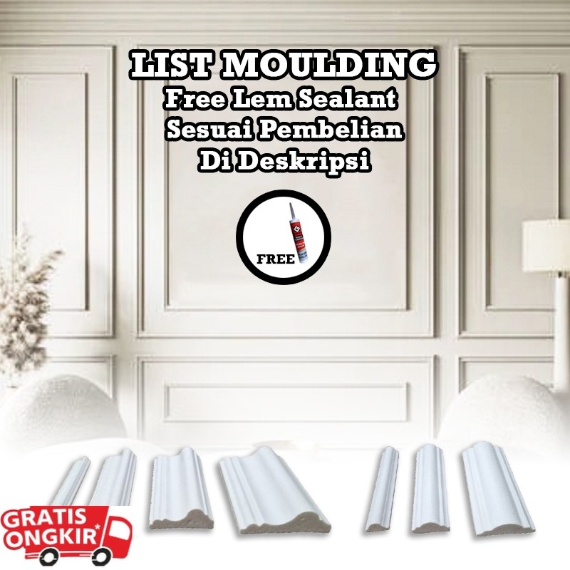 Jual OK PAKET PROMO 2pcs Lis Molding Tembok Dekorasi List Wall Moulding ...