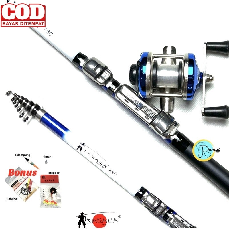Jual SET KOLONG TEGEK PANCING KAGAWA SIAP PAKAI REEL CASTING | Shopee ...