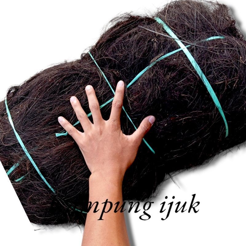 Jual Ijuk Aren Hitam Halus 1Kg KERING BERSIH Ijuk Resapan Ijuk Saringan ...