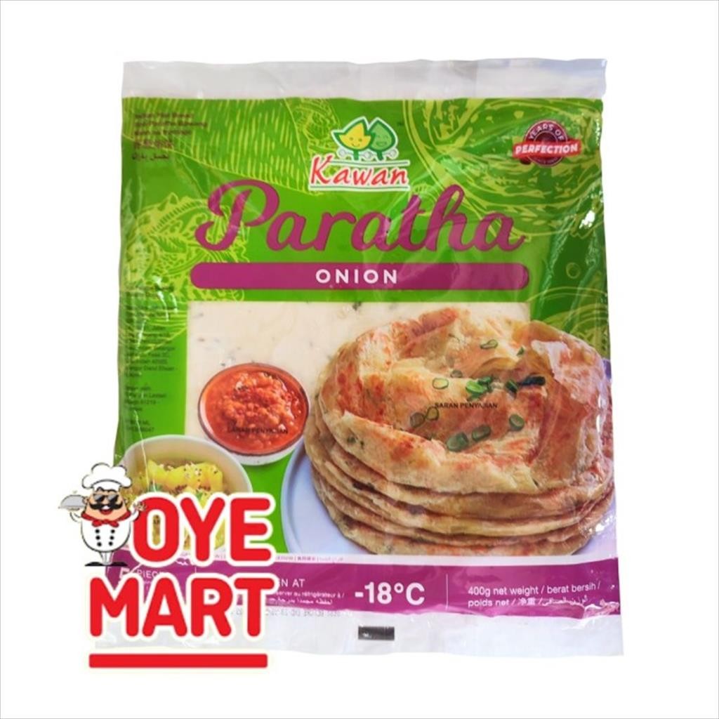 Jual KAWAN FOOD PARATHA ONION / ROTI 400gr ISI 5 PCS | Shopee Indonesia