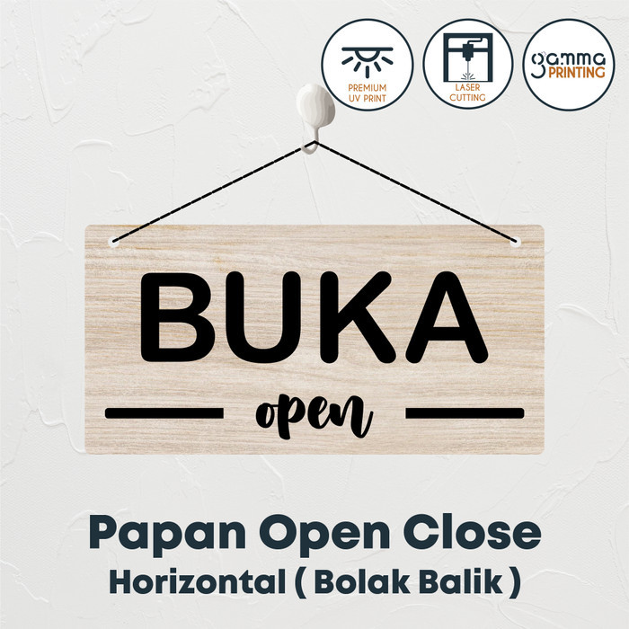 Jual Acrylic Signage Open Close Kotak / Papan Akrilik Timbul Buka Tutup ...