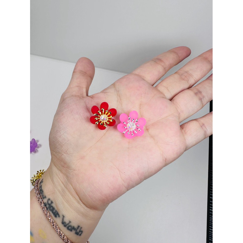 Jual BeadsBaby88 Manik Mote Bunga 6 Kelopak 20mm Mixed Color Frosting ...