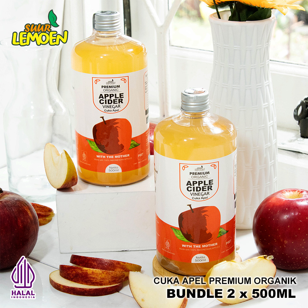 Jual jual Suur Lemoen CUKA APEL - Apple Cider Vinegar 1 Liter - Premium ...