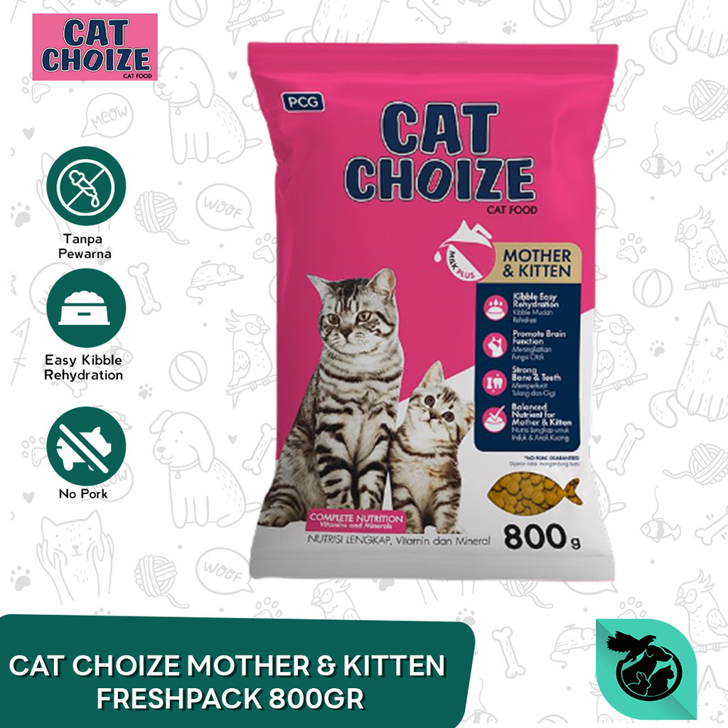 Jual Makanan Kucing Cat Choize Mother Kitten Cat Food 800 gram | Shopee ...