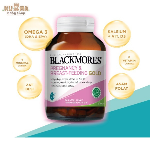 Jual Blackmores Pregnancy & Breast-Feeding Gold - 60 Capsules Vitamin ...