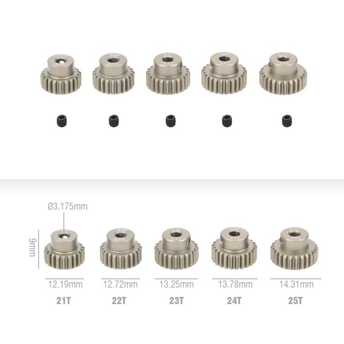 Jual SURPASS 48DP ALUM PINION GEAR 24T | Shopee Indonesia
