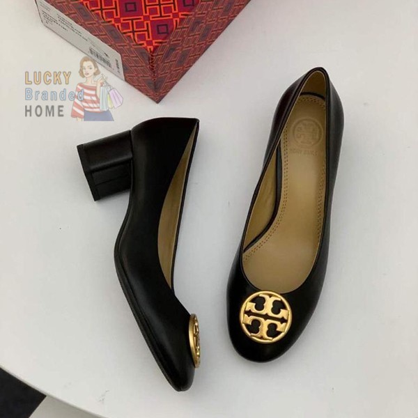 Jual Sepatu TOR Shoes Janey Pump Shoes Wedges Black Leather ORIGINAL ...