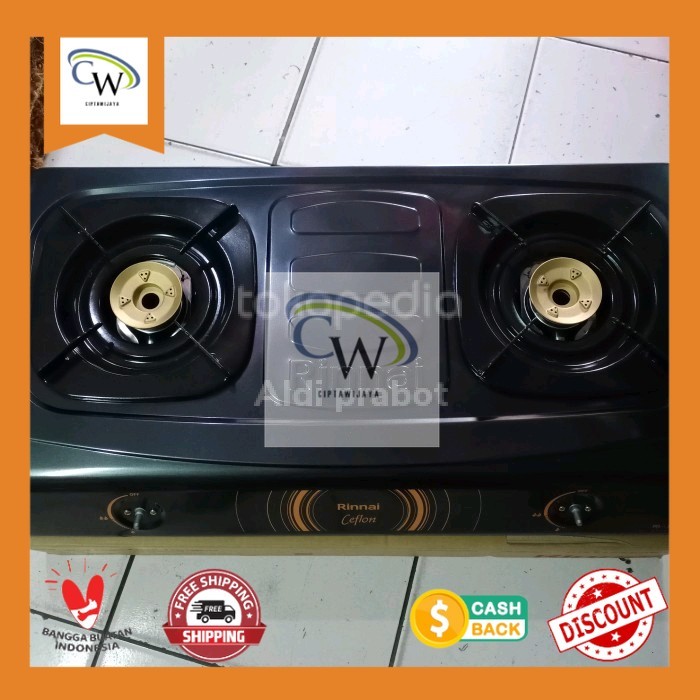 Jual Kompor Gas 2 Tungku Rinnai/rinai RI-522C Ceflon | Shopee Indonesia