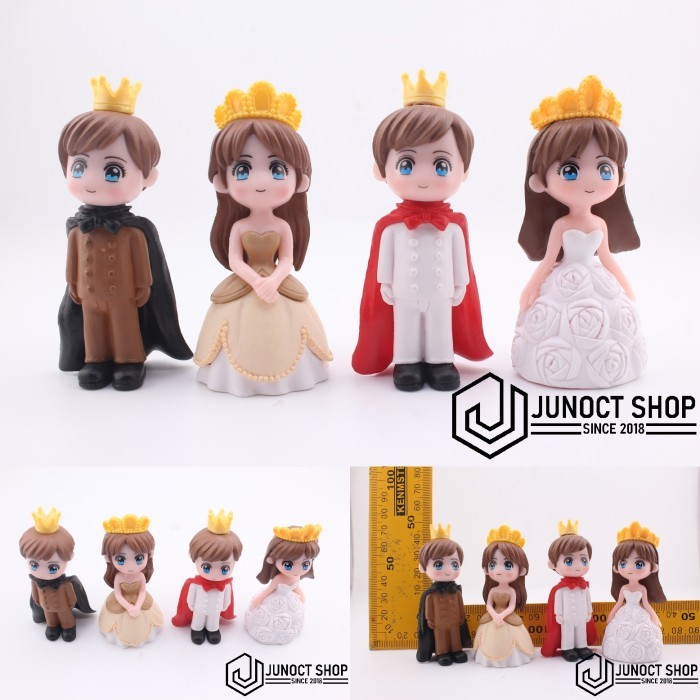 Jual Dekorasi Cake Topper Kue Pasangan Couple Prince Princess King ...