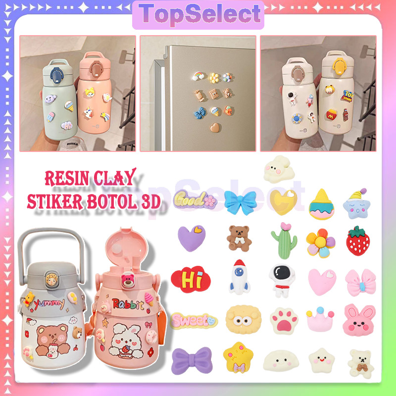 Jual Sticker 3D isi 4 Timbul Botol /Stiker Karakter 3D Timbul Botol ...