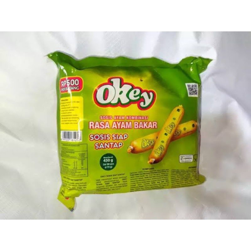 Jual sosis okey siap makan isi 30pcs rasa ayam bakar | Shopee Indonesia