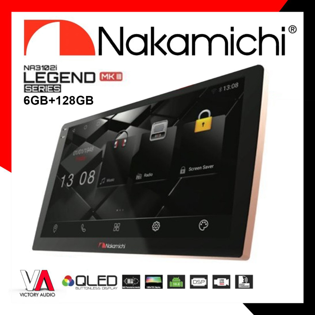 Jual Head Unit Android Audio Mobil NAKAMICHI LEGEND NA3102i MK III ...