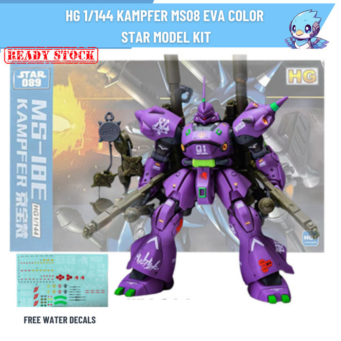 Jual HG 1/144 Kampfer Eva Color Star 089 MS18E Xing Dong Model Kit ...