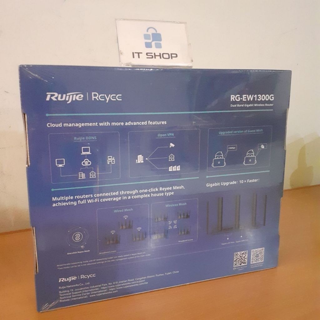 Jual RUIJIE RG-EW1300G 1300M Dual-band Gigabit Wireless Router | Shopee ...