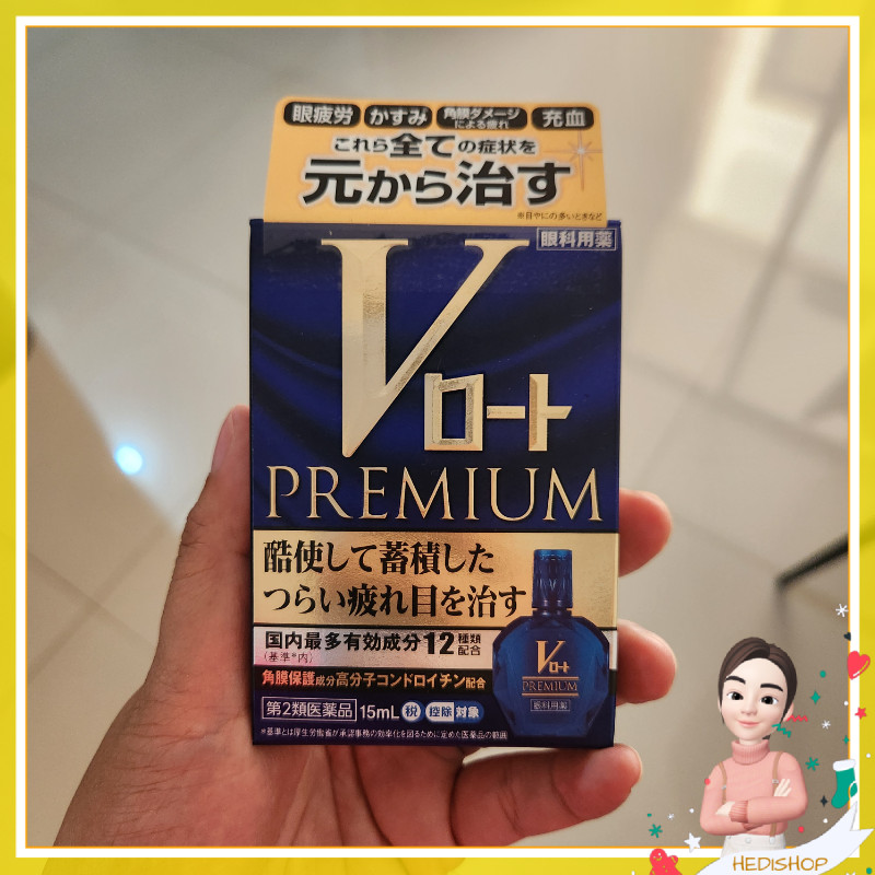 Jual Rohto V Premium Eye Care Drops 15ml Obat Tetes Mata Original Japan ...
