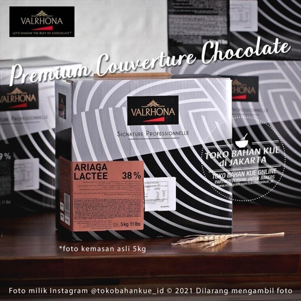 Jual Valrhona Ariaga Lactee 38% 1kg Chocolate Milk Couverture Coin ...