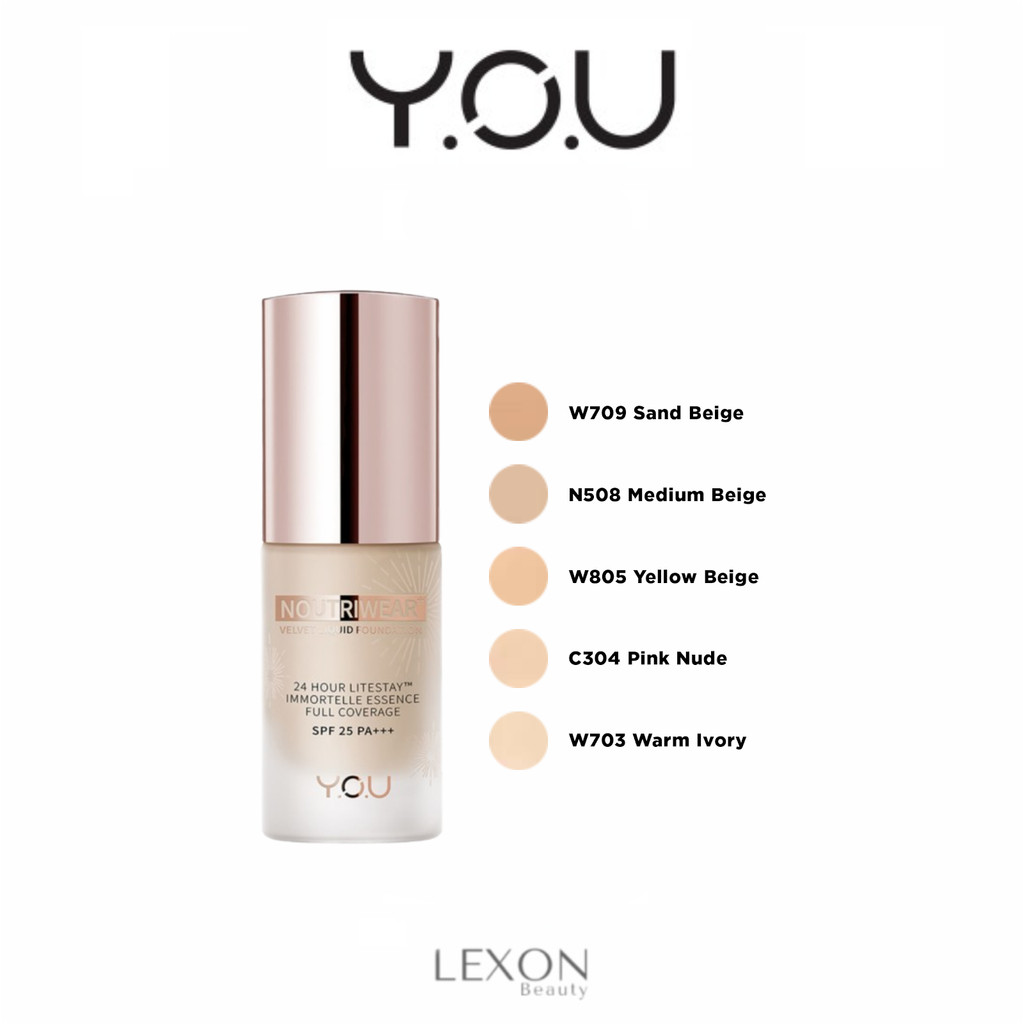 Jual [Y.O.U] NoutriWear+ Velvet Liquid Foundation | Shopee Indonesia