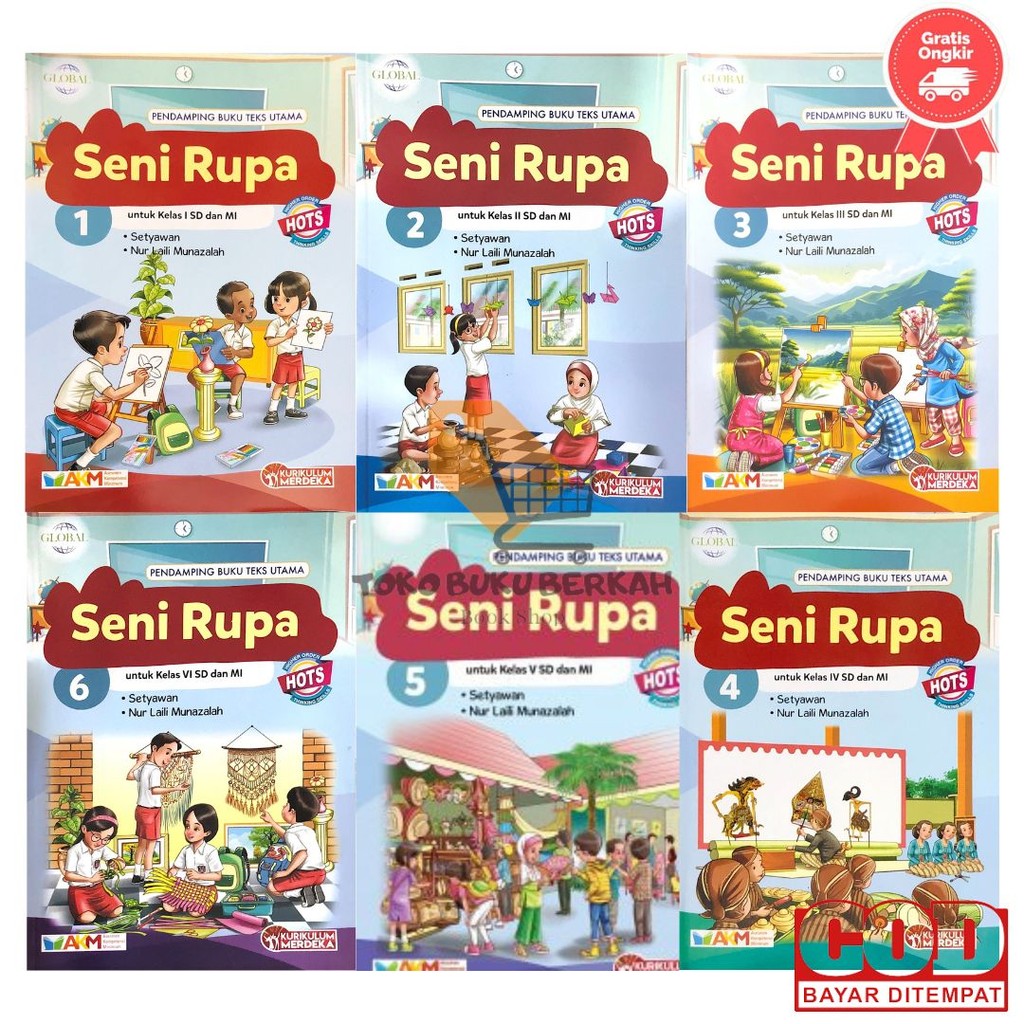 Jual Kurikulum Merdeka Buku Global Seni Rupa Kelas 1 2 3 4 5 6 SD/MI KURMER | Shopee Indonesia