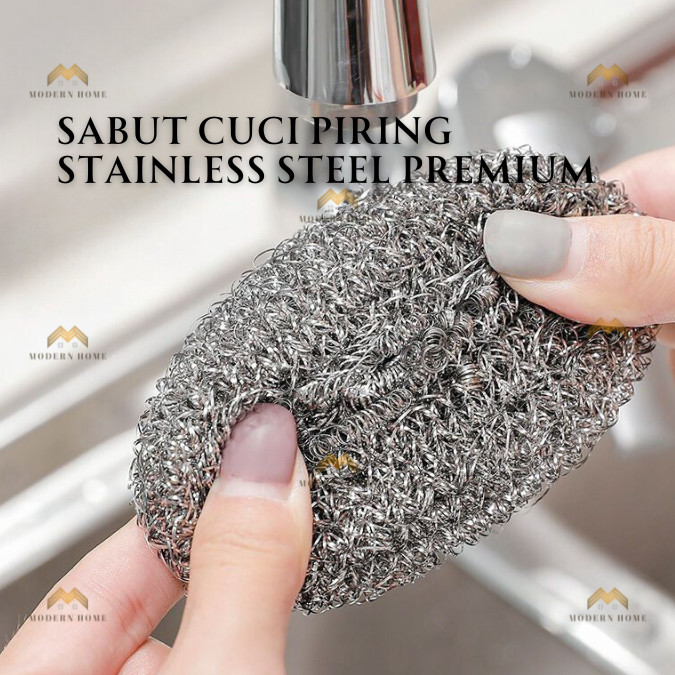 Jual GROSIR Sabut Cuci Piring Stainless Steel Murah Gosok Serabut Kawat ...
