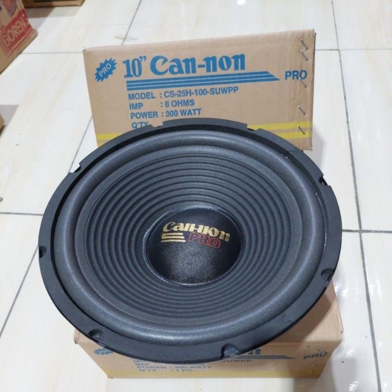 Jual Speaker CANNON Canon 10 Inch Bass Woofer C 25H 100 1018 300 watt ...