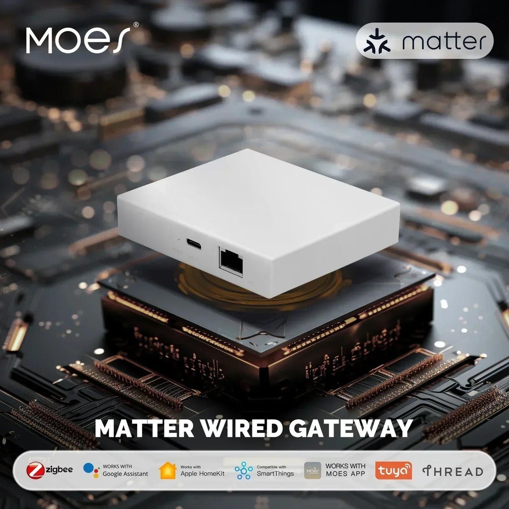 Jual MOES Tuya Zigbee Matter Thread Gateway Smart Home Bridge Matter ...