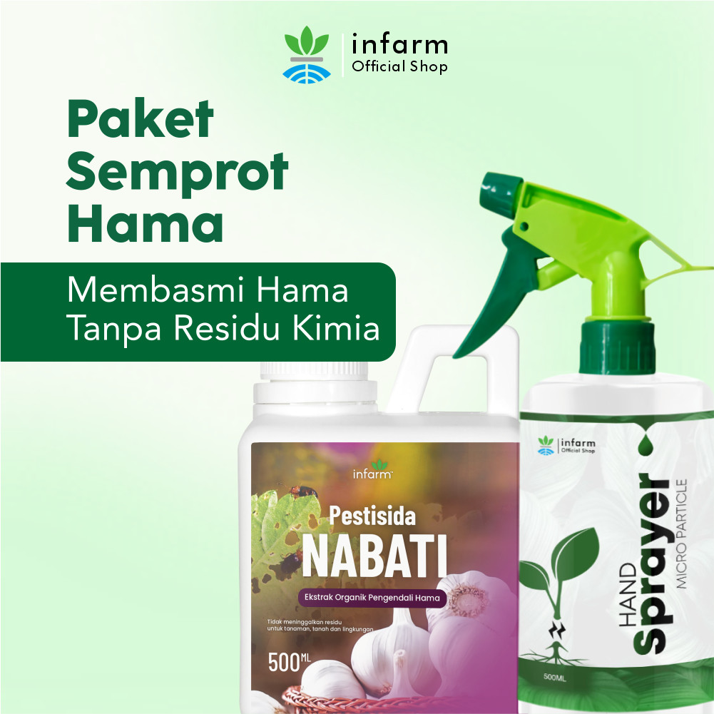 Jual Paket Semprot Hama Siap Pakai Pestisida Nabati Organik 500 Ml Dan ...