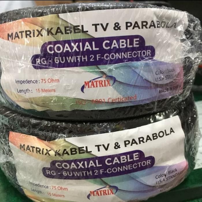 Jual Kabel Parabola / CCTV RG6 Matrix 15M | Shopee Indonesia