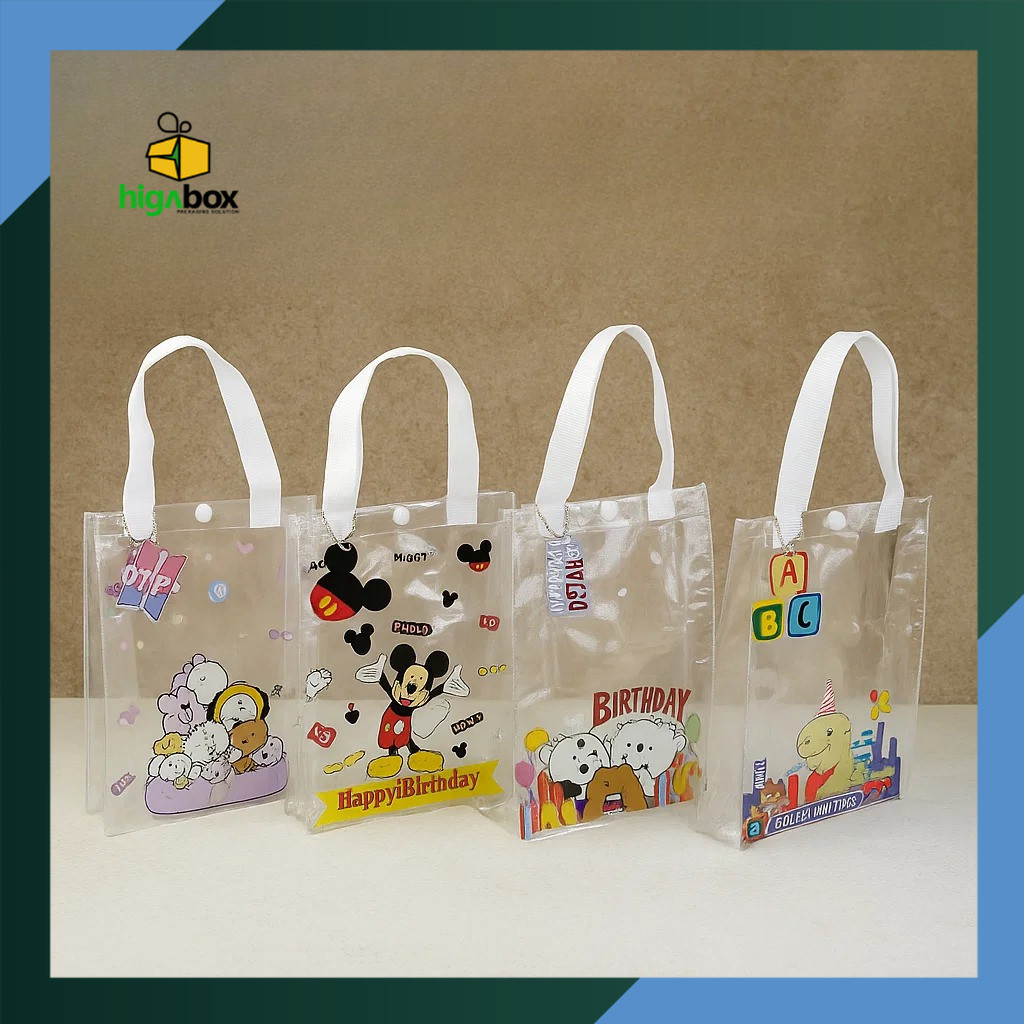Jual Tas Mika PVC / Tas Mika PVC Transparan / Tas Bening / Tas ...