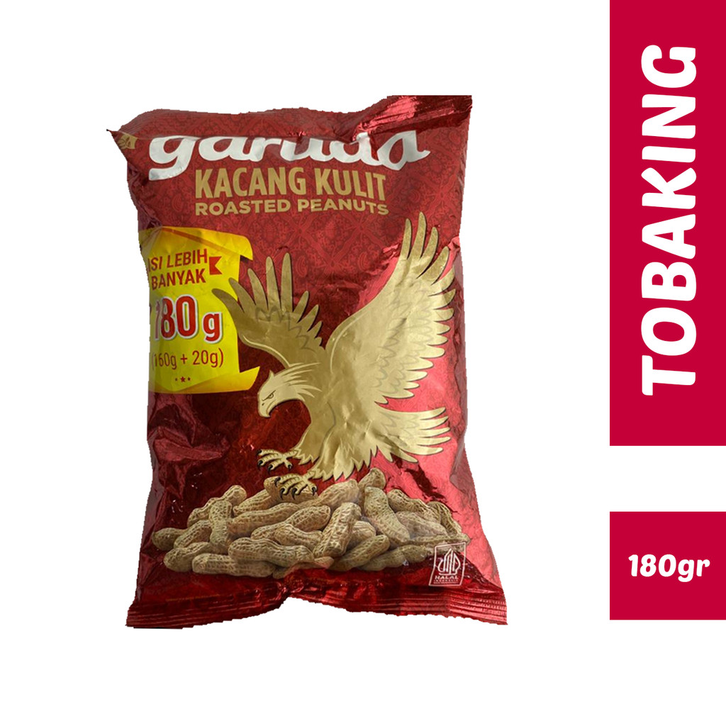 Jual Garuda Kacang Kulit Garing 180gr Roasted Peanuts | Shopee Indonesia
