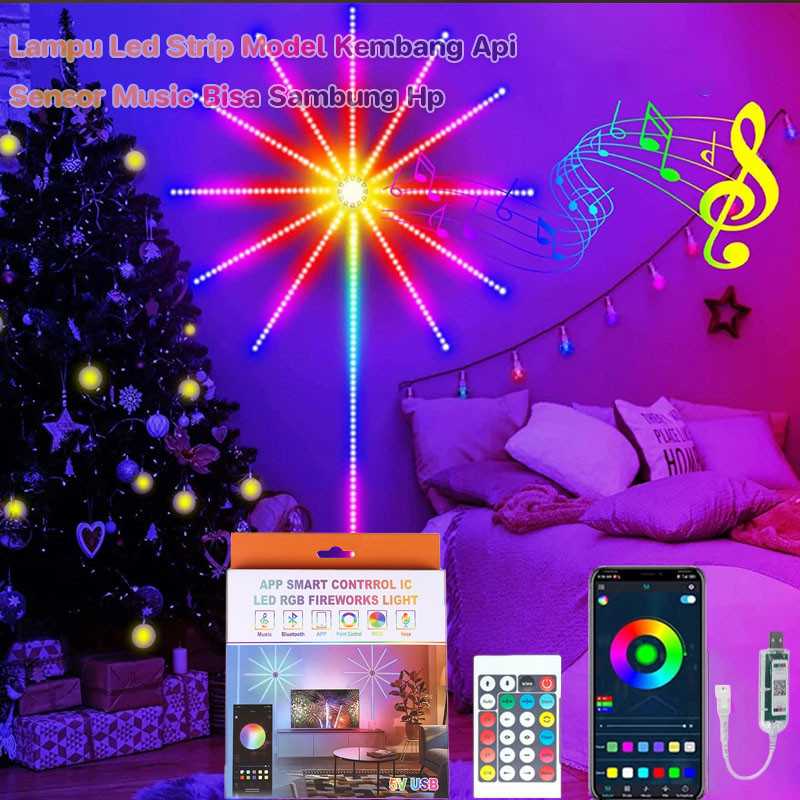 Jual Lampu Led Strip Model Kembang Api /led Strip Light Firework ...