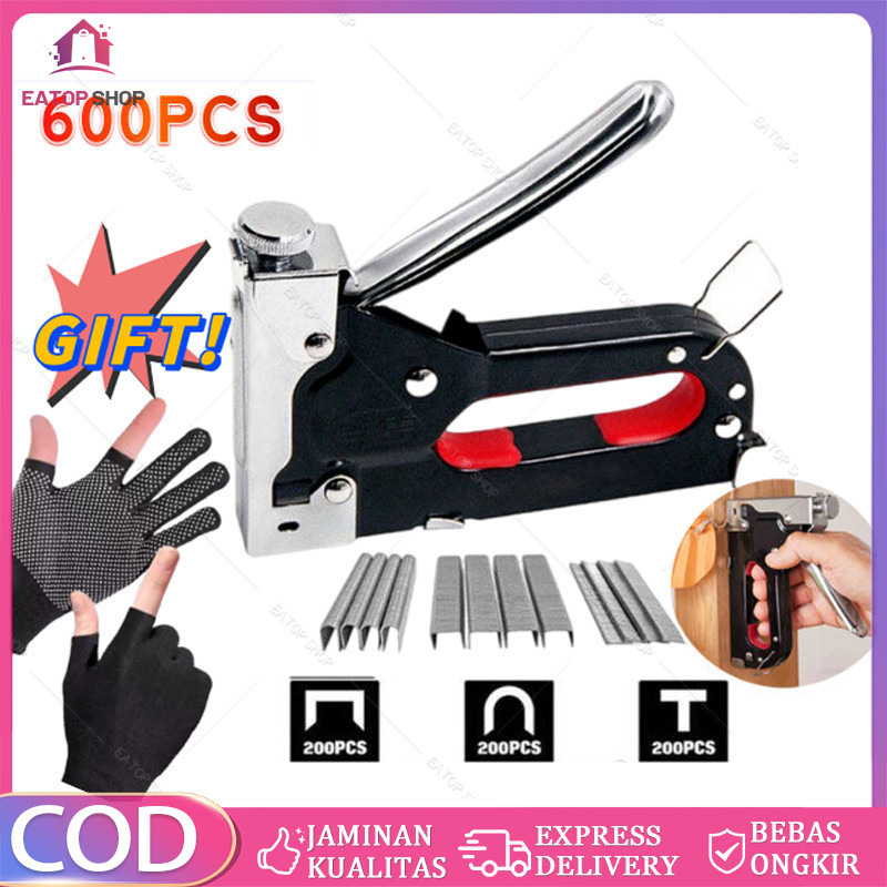 Jual Gratis 600 Paku 3 In 1 Pistol Kuku Pistol Stapler Konstruksi ...