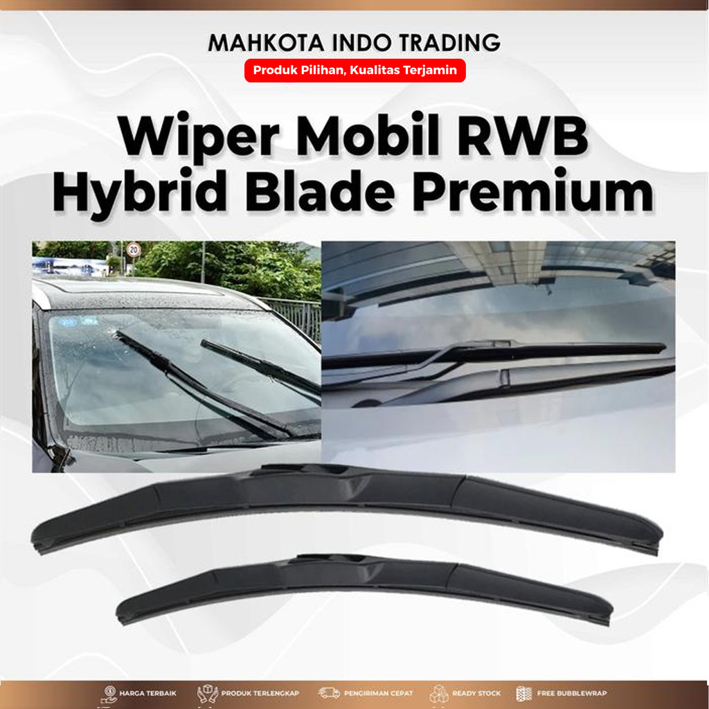 Jual Wiper Mobil Xpander Cross Karet Hybrid Blade RWB | Shopee Indonesia