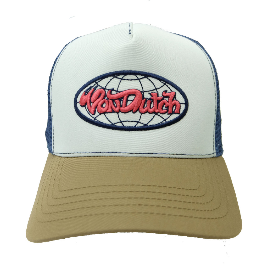 Jual Von Dutch Trucker Caps 1356 Navy Blue | Shopee Indonesia
