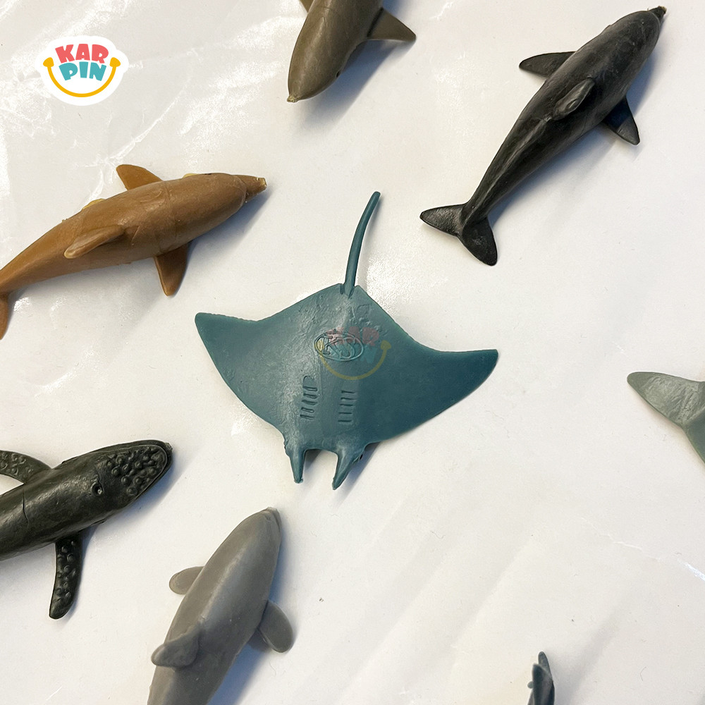 Jual [Karpin] Figuran Hewan Laut Mini 8pcs Mainan Plastik Miniatur ...