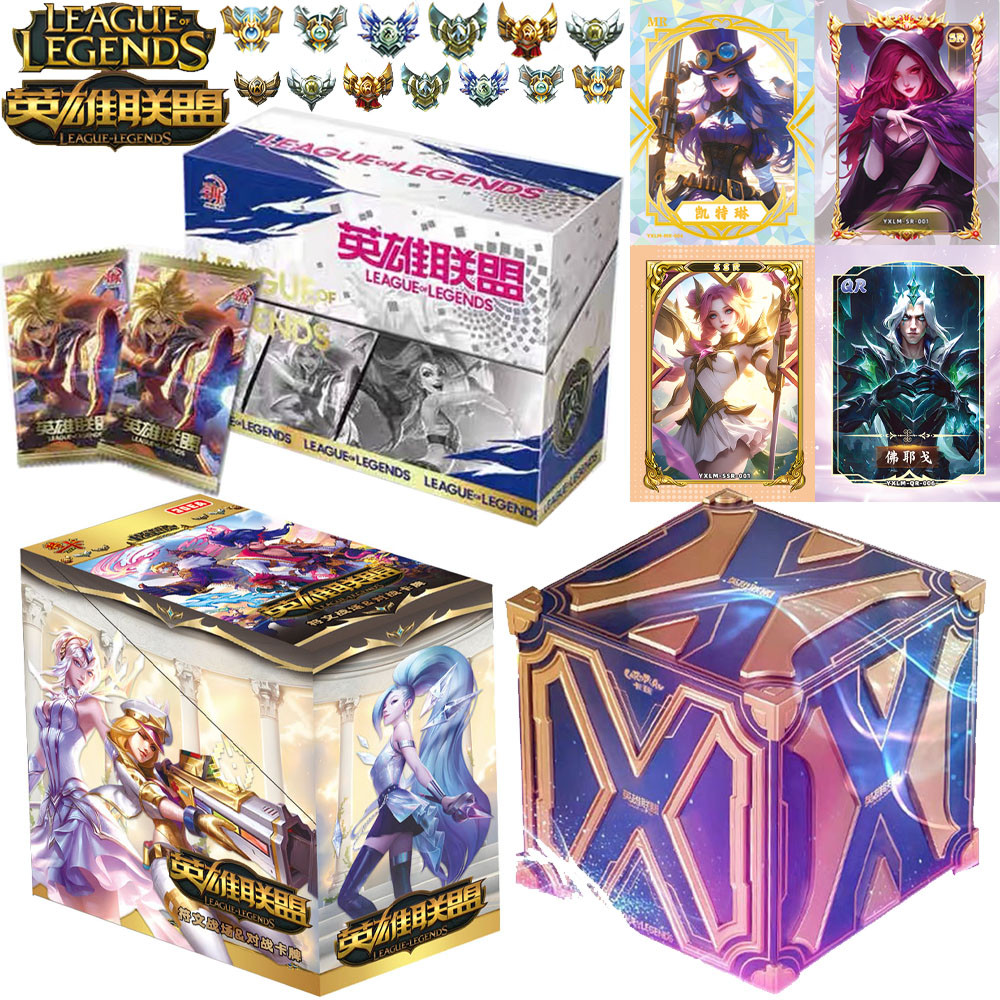 Jual wholesale full set League of Legends card Anime LOL TCG Game Cards ...