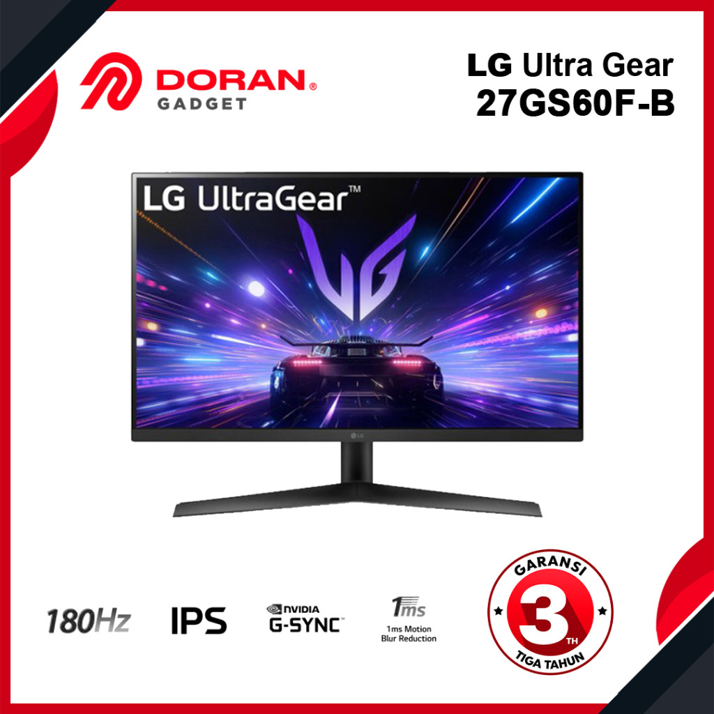 Jual LG UltraGear 27GS60F-B 27" FHD Gaming Monitor NVIDIA G-SYNC 1ms ...