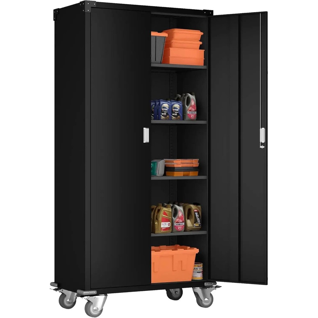 Jual 72 Inch Metal Storage Cabinet Rolling Locking Organizer withs 2 ...