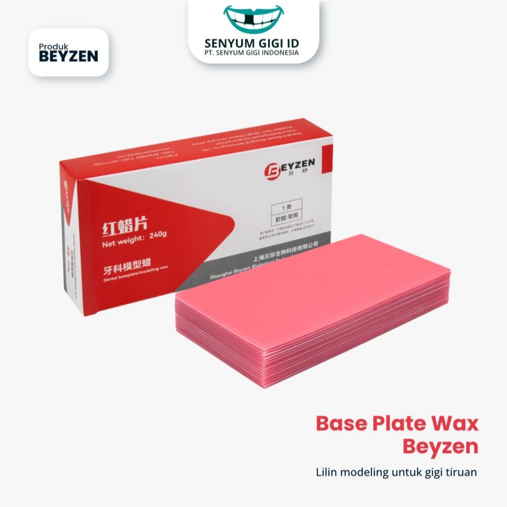 Jual Dental base plate wax merah teeth modelling wax lilin malam untuk ...