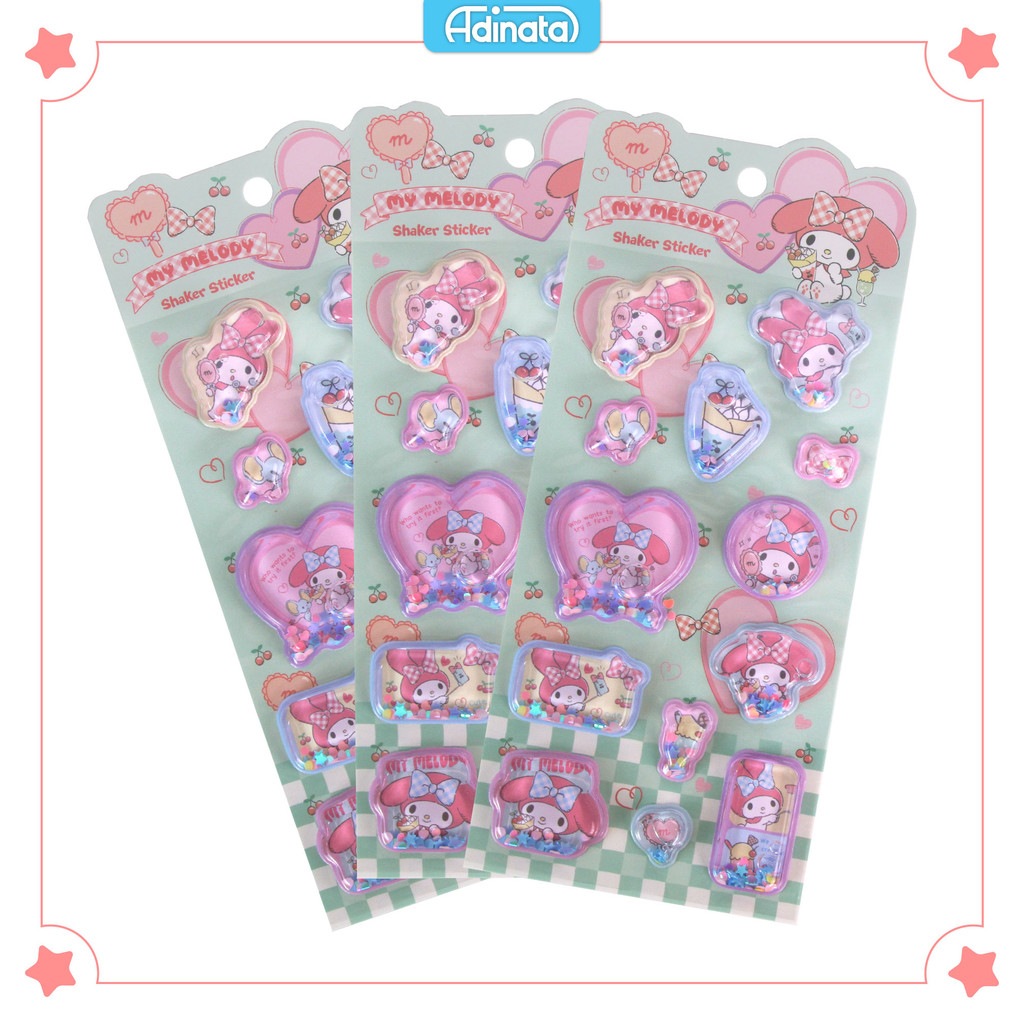 Jual My Melody Water Shaker Stickers 2513-6171 - Adinata / Sticker ...